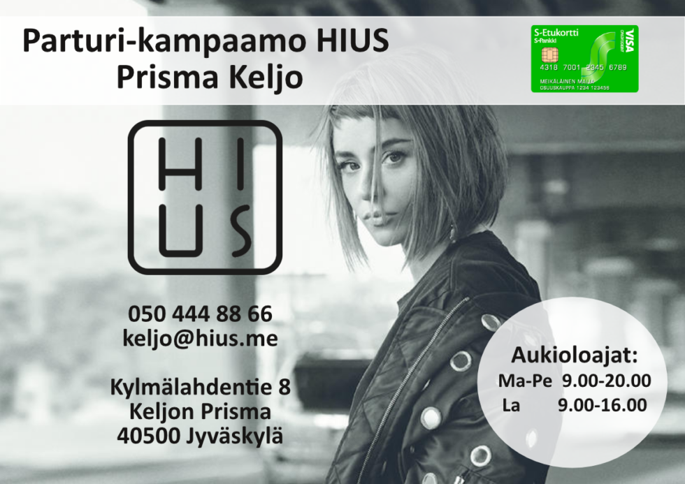 HIUS, Prisma Keljo | Parturi-kampaamo HIUS